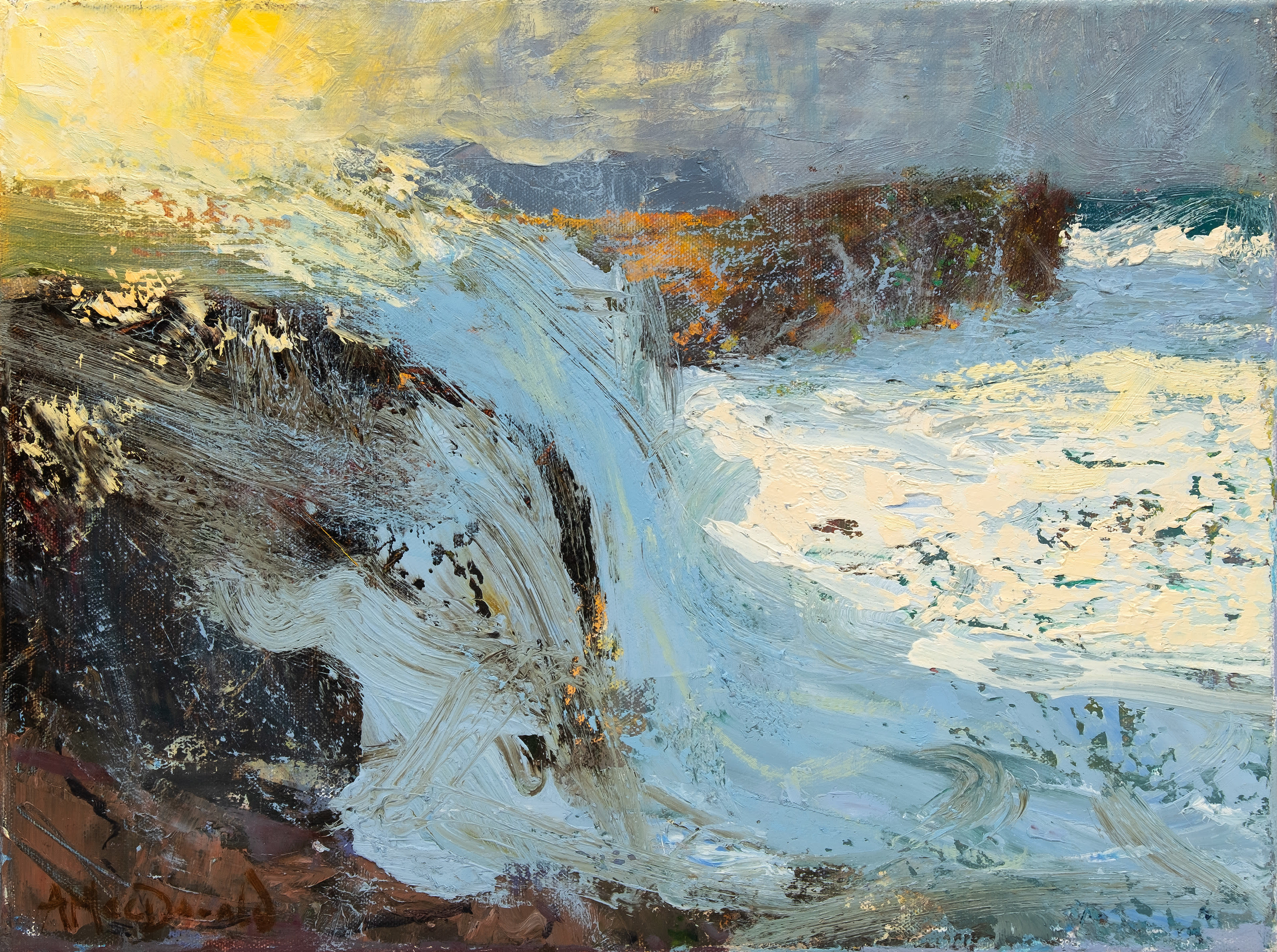 Cliff Hanger, Yesnaby | Allan MacDonald | Morningside Gallery Edinburgh