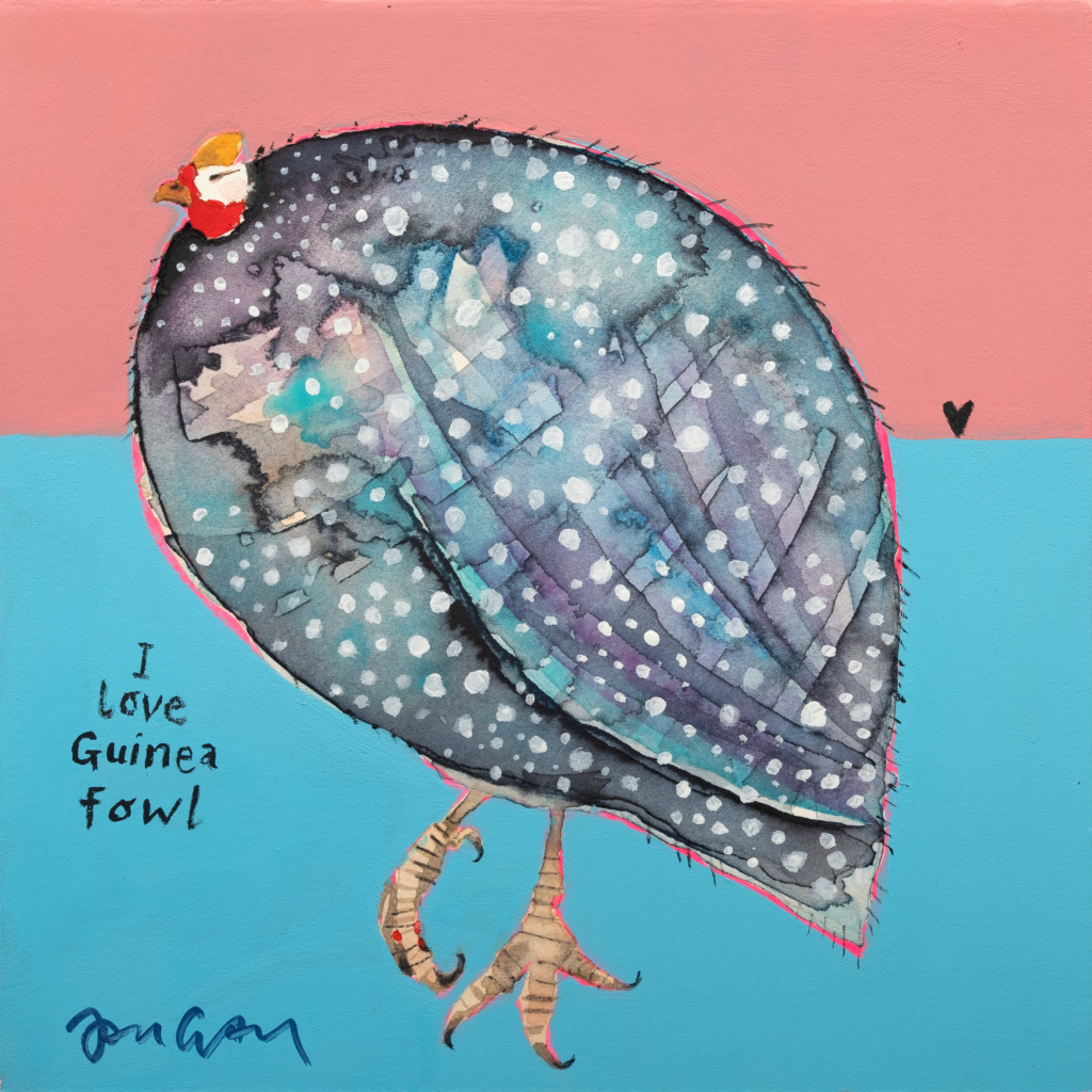 I Love Guinea Fowl | Janice Gray RSW | Morningside Gallery Edinburgh