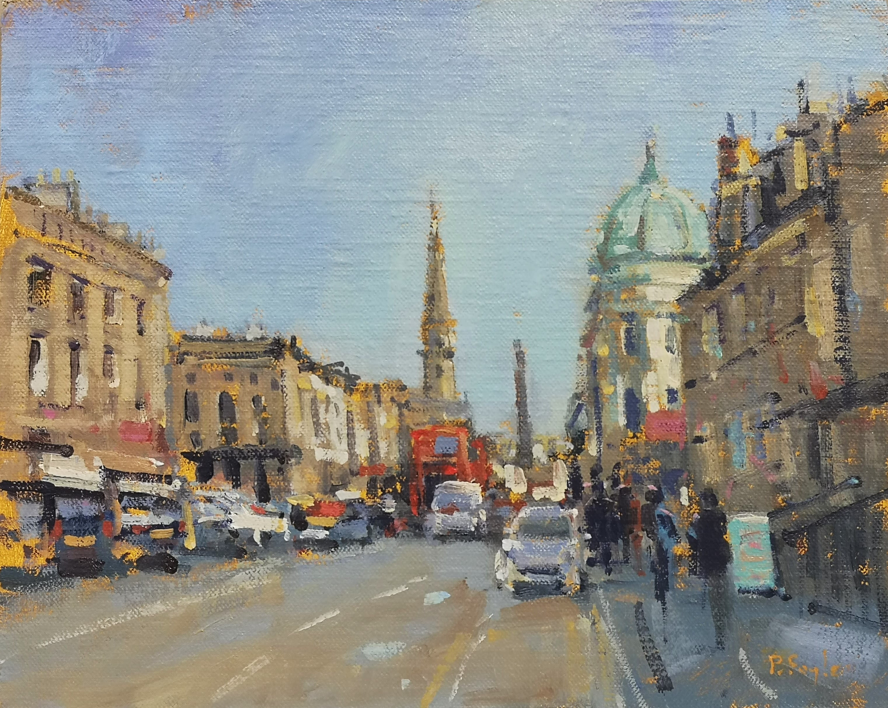 Looking Down George Street | Peter Foyle | Morningside Gallery Edinburgh