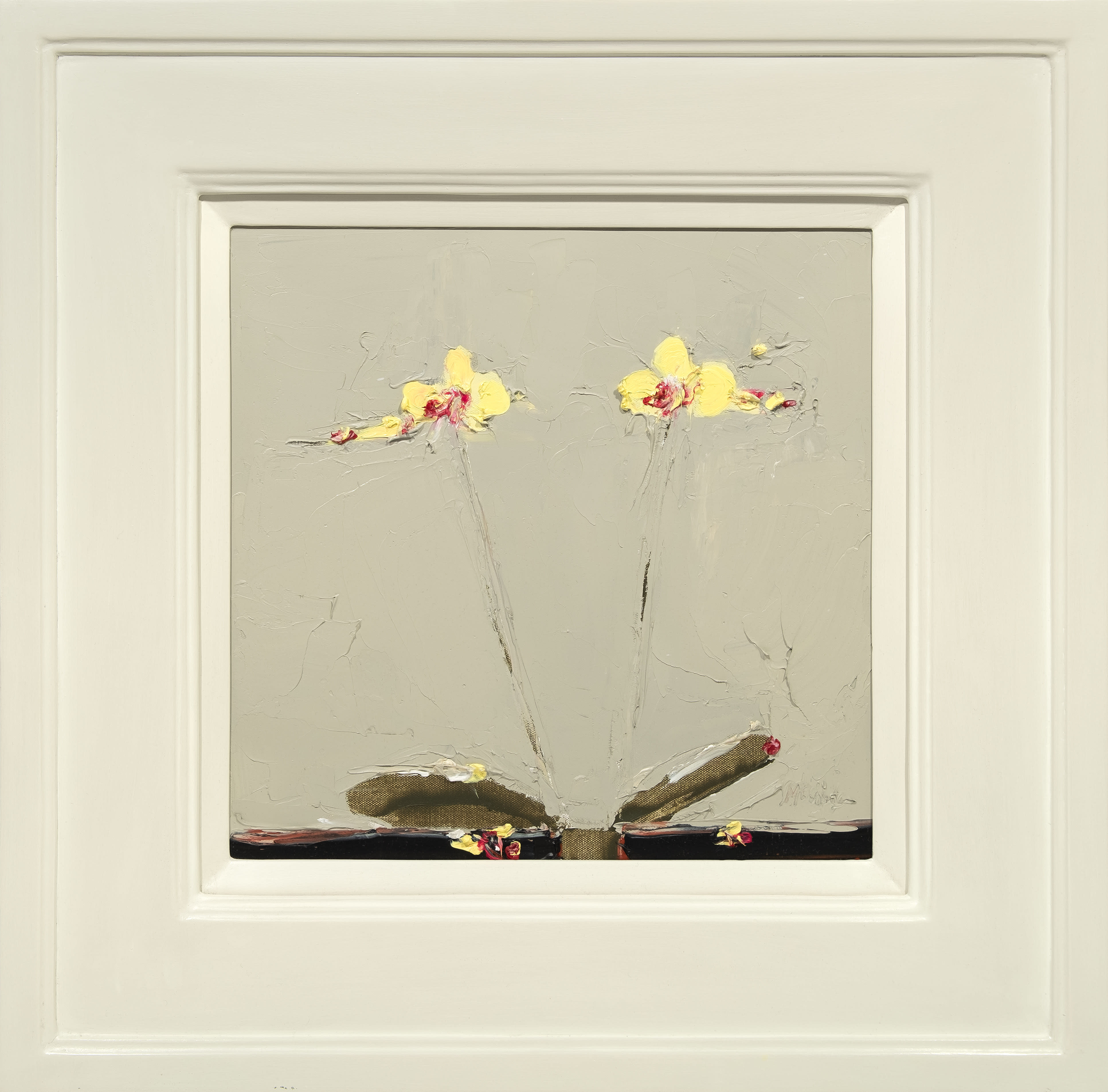 Yellow Phalaenopsis Orchid on a Mahogany Sill | Alison McWhirter ...