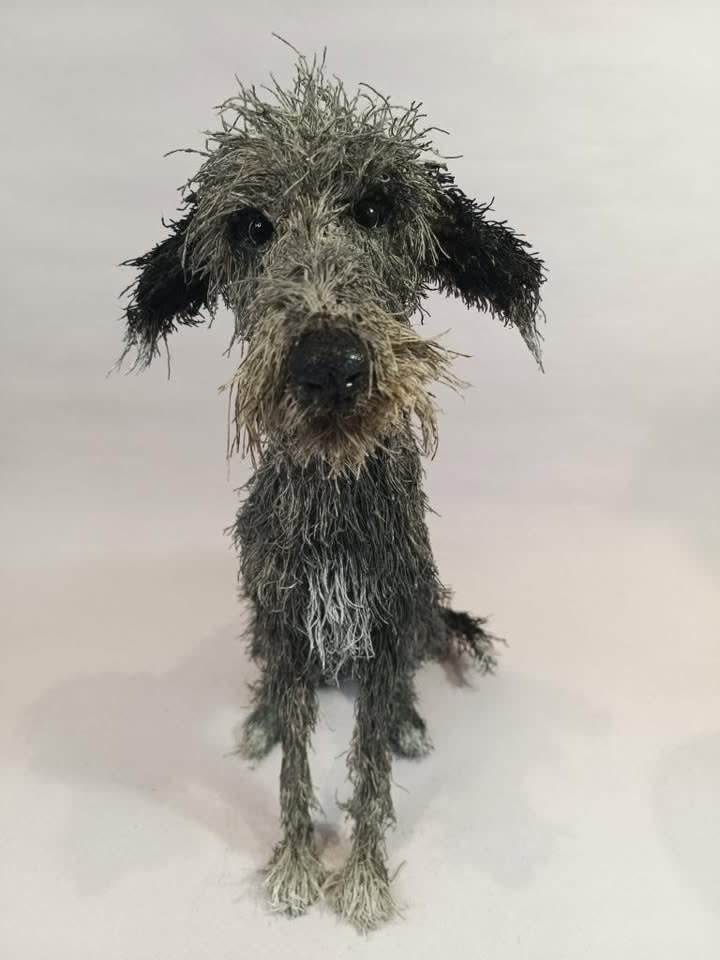 Grey Lurcher I | Gemma Rees | Morningside Gallery Edinburgh