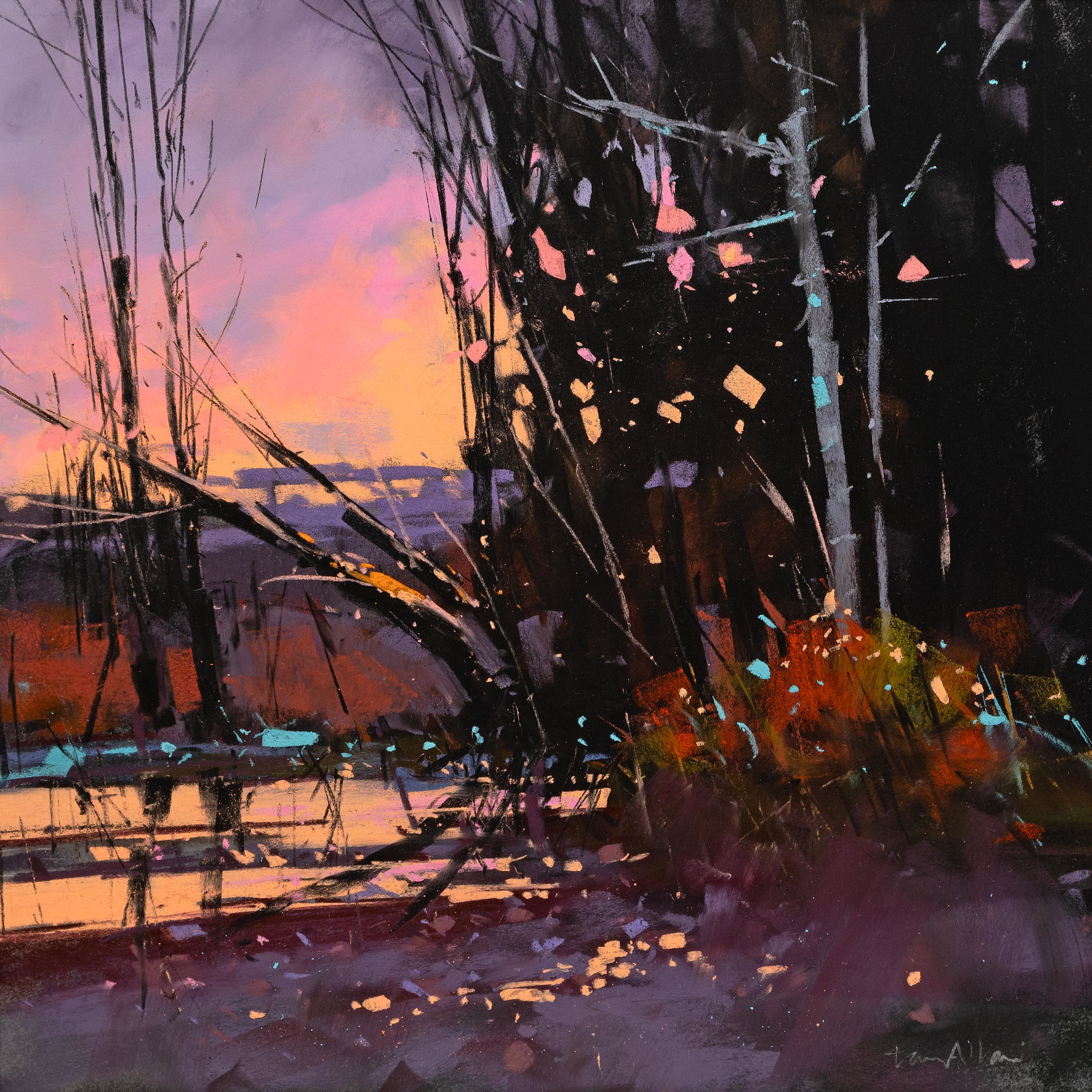 Fallen Trees, Comrie | Tony Allain | Morningside Gallery Edinburgh